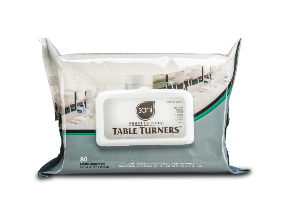 HC1150 - Table Turner Wipes - Dependable Plastic